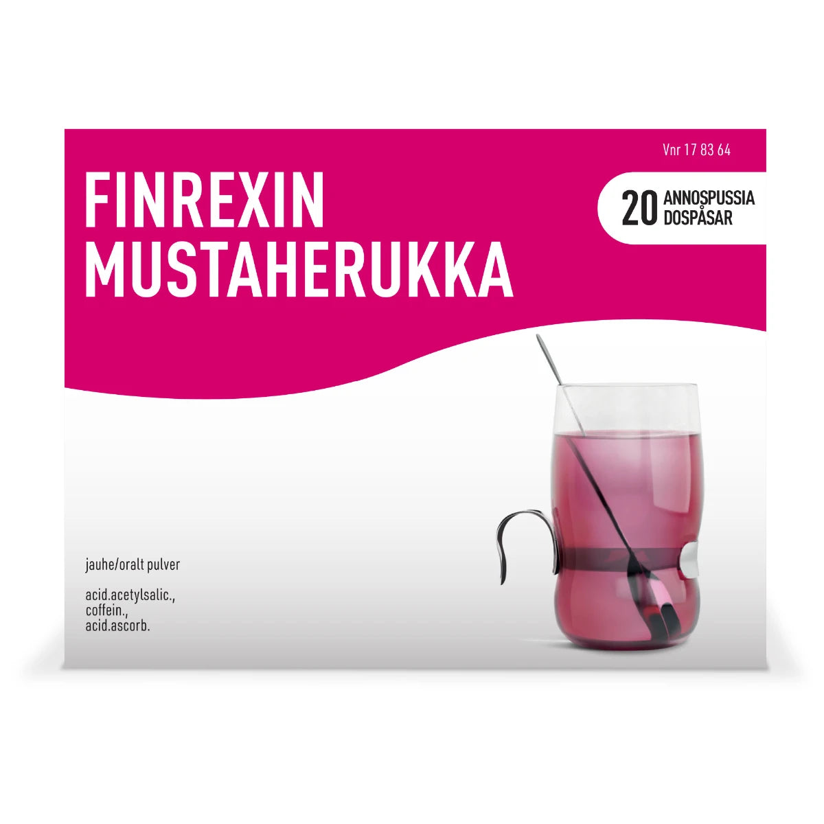 FINREXIN Mustaherukka jauhe 350/30/300 mg 20 x 5 g – Nettiapteekki.fi