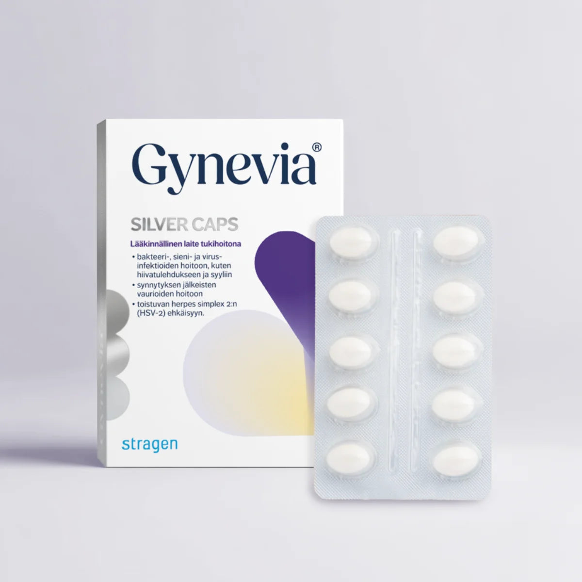 Gynevia Silver Caps 10 kaps – Nettiapteekki.fi