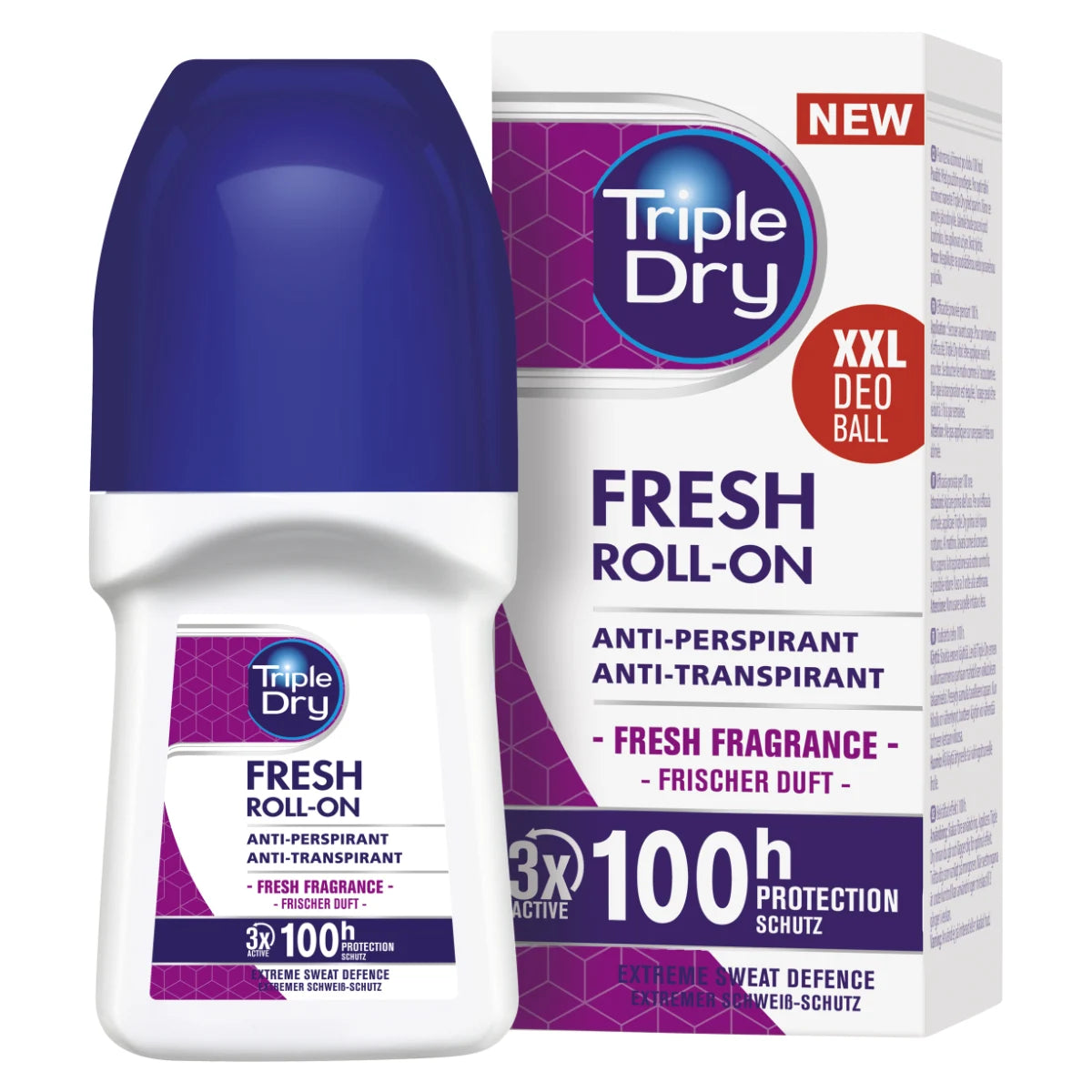 Triple Dry 100 h Fresh Antiperspirant Roll-On Tuoksu 50 ml ...