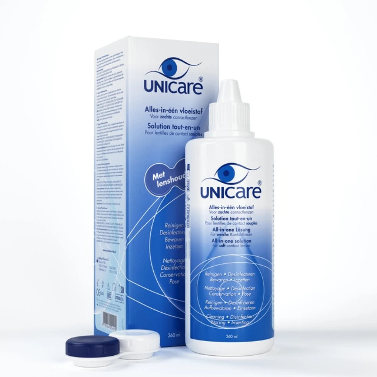 Unicare All-in-one liuos pehmeille piilolinsseille 360 ml ...