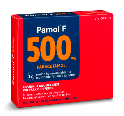 PAMOL F 500 mg suussa hajoava tabletti – Nettiapteekki.fi